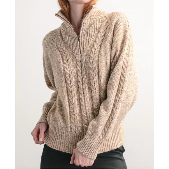 Darling | Sweaters | New Darling Trusty Cable Knit Sweater In Desert ...